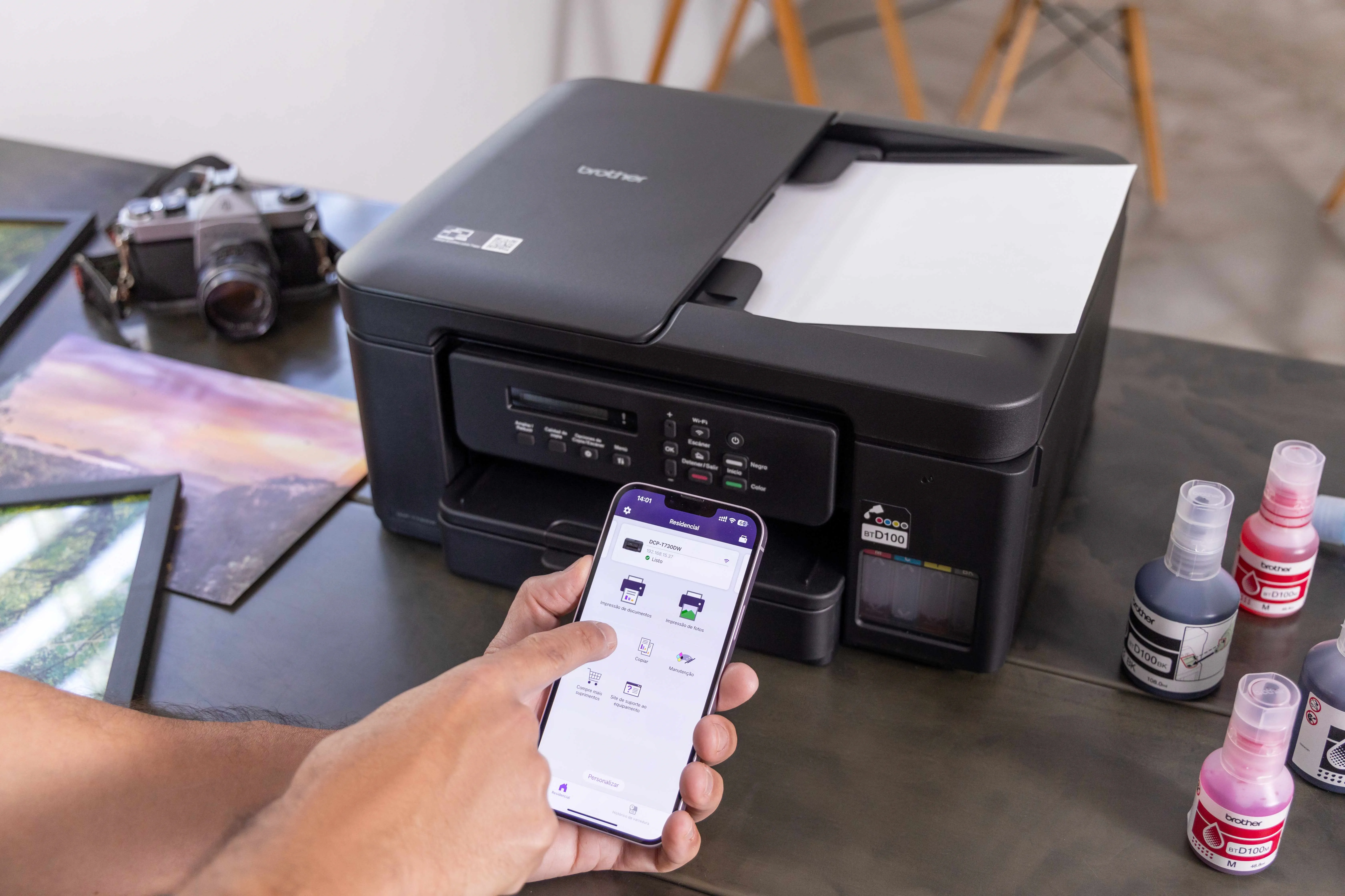 DCPT730DW | Impresora 3 en 1 de inyección de tinta a color DCP-T730DW InkBenefit Tank con ...